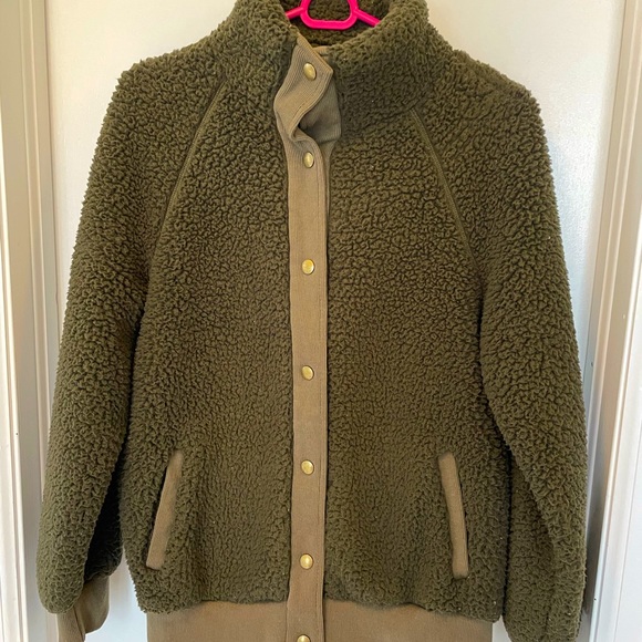 Merokeety | Jackets & Coats | Merokeety Forest Green Xs Sherpa Jacket ...
